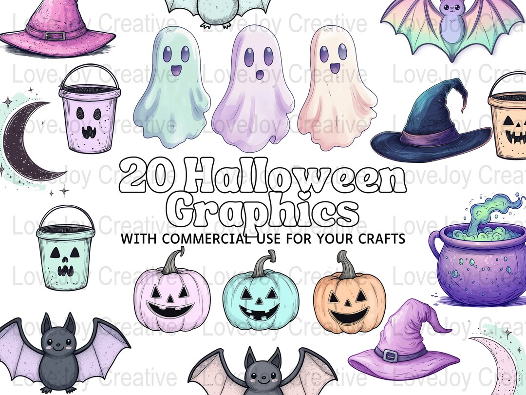 Pastel Pumpkins Clipart | Pumpkin Clipart | Halloween Png | Ghost PNG ...