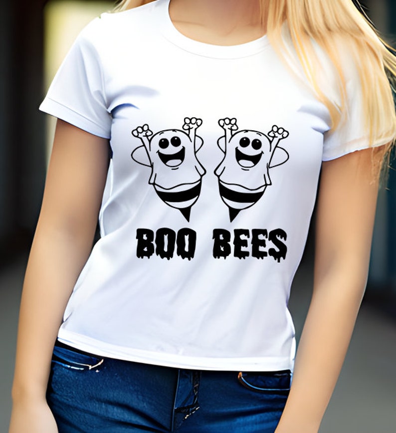 Boo Bees Cut Files for Cricut, Clipart, Svg Eps Ai Png, for Tshirt Mugs ...