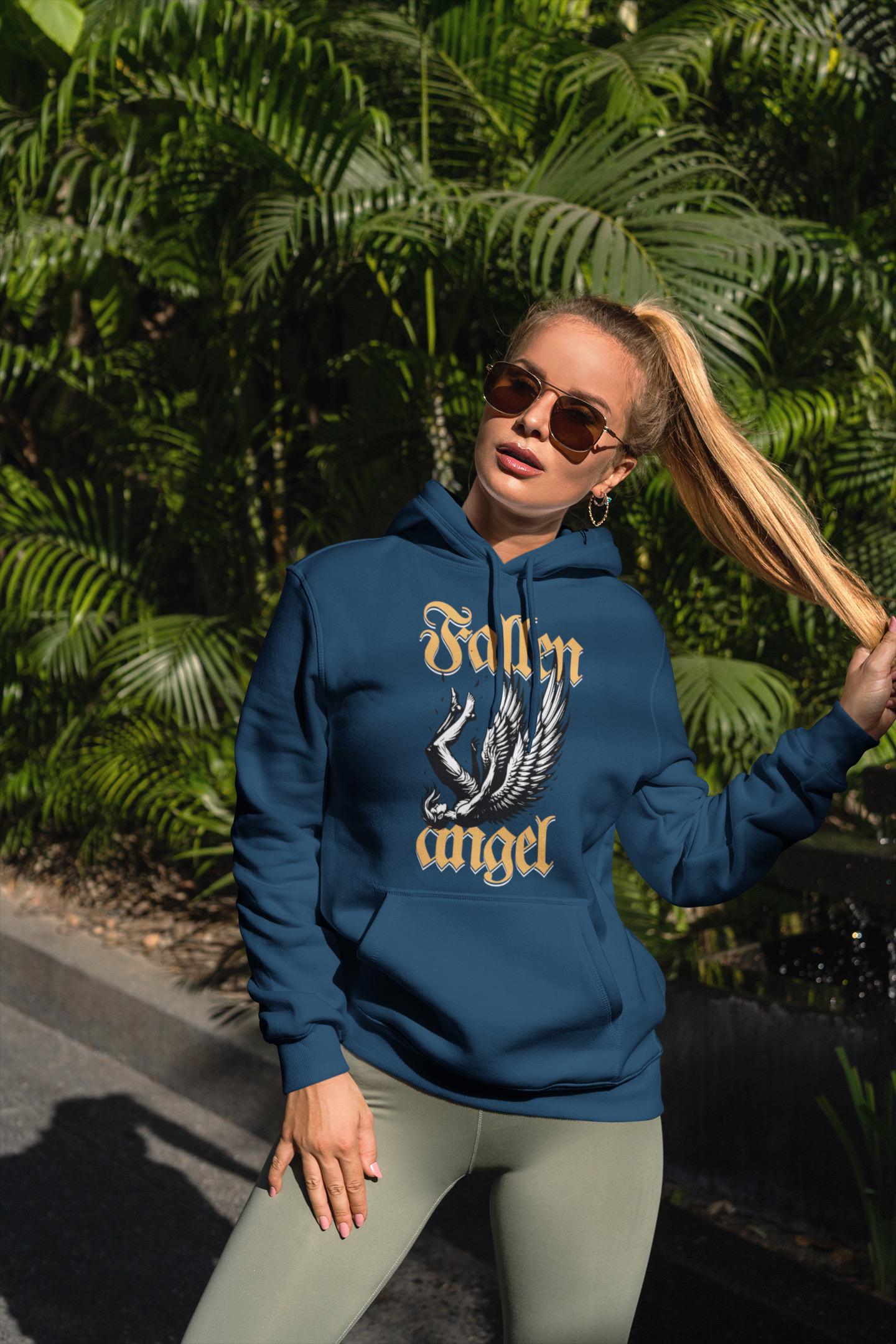 Fallen Angel Wings Hoodie, Aesthetic Hooded Sweatshirt, Dark Angel ...