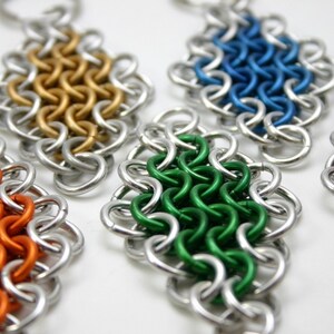 Custom Color Aluminum Chainmail Keyring - Etsy