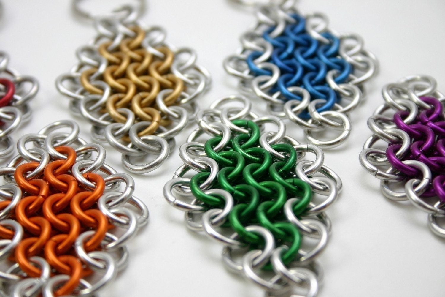 Custom Color Aluminum Chainmail Keyring - Etsy