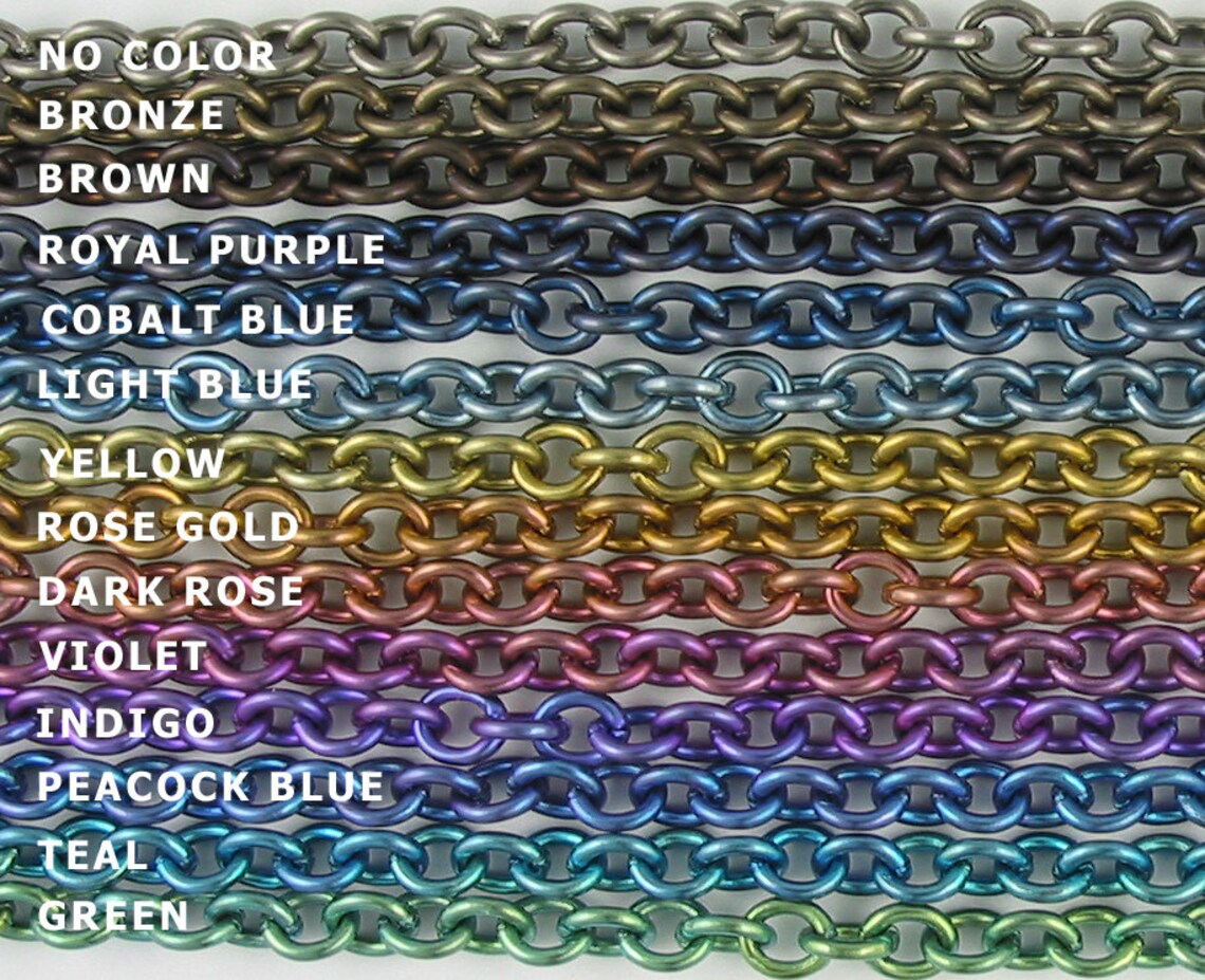 Sterling Silver and Anodized Niobium Byzantine Chainmail Bracelet - Etsy