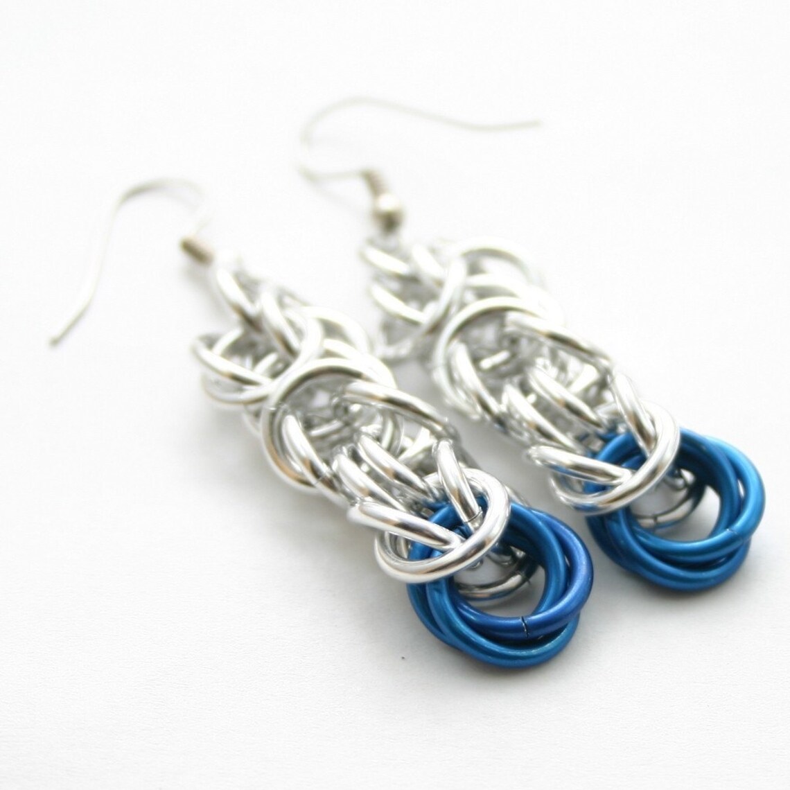 Byzantine Moebius Chainmail Dangle Earrings - Etsy