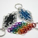Custom Color Aluminum Chainmail Keyring - Etsy