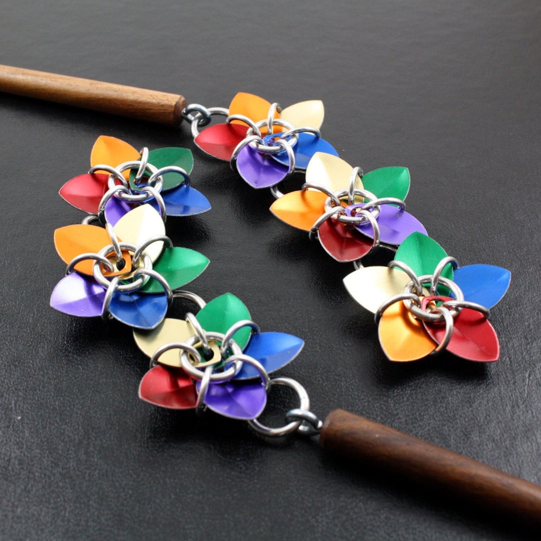 Rainbow Hair Sticks Flower Hair Sticks Hair Accessories Hair Pin Hair ...