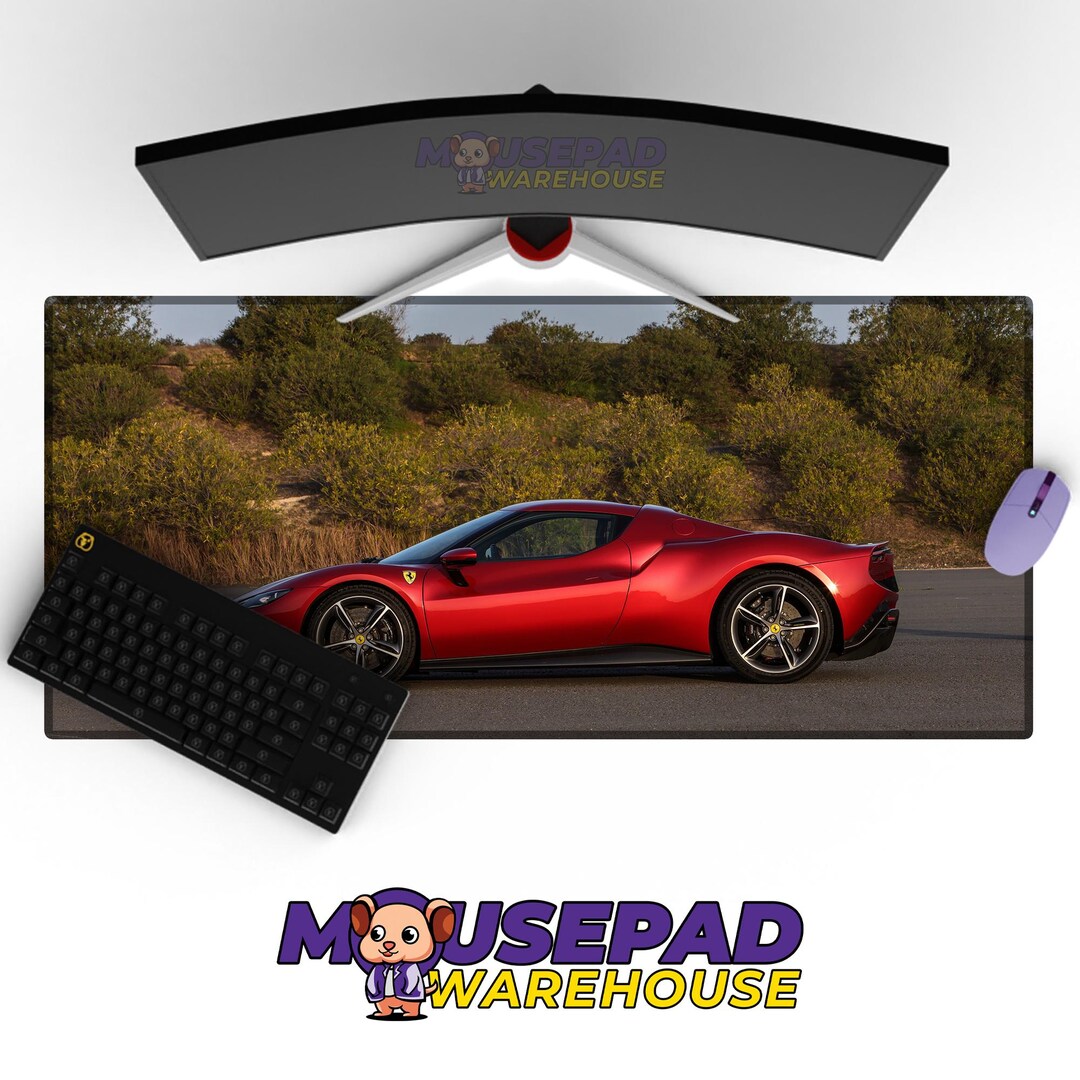 Ferrari 296 GTB Inspired Car Mousepad 1218317 // Large Desk Mat, TCG ...