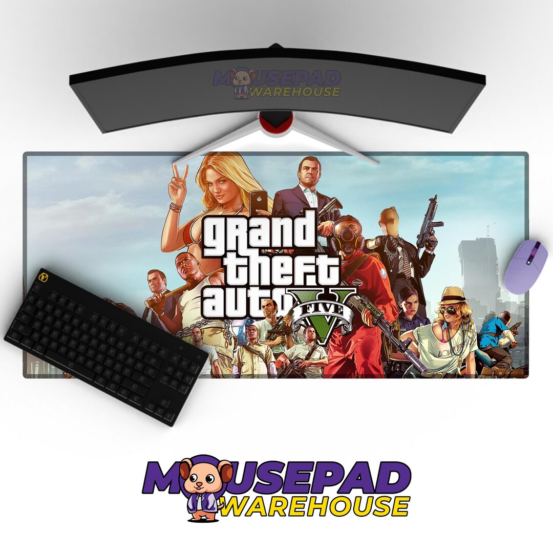 Grand Theft Auto V GTA Inspired Mousepad 519170 // Large Desk Mat, TCG ...