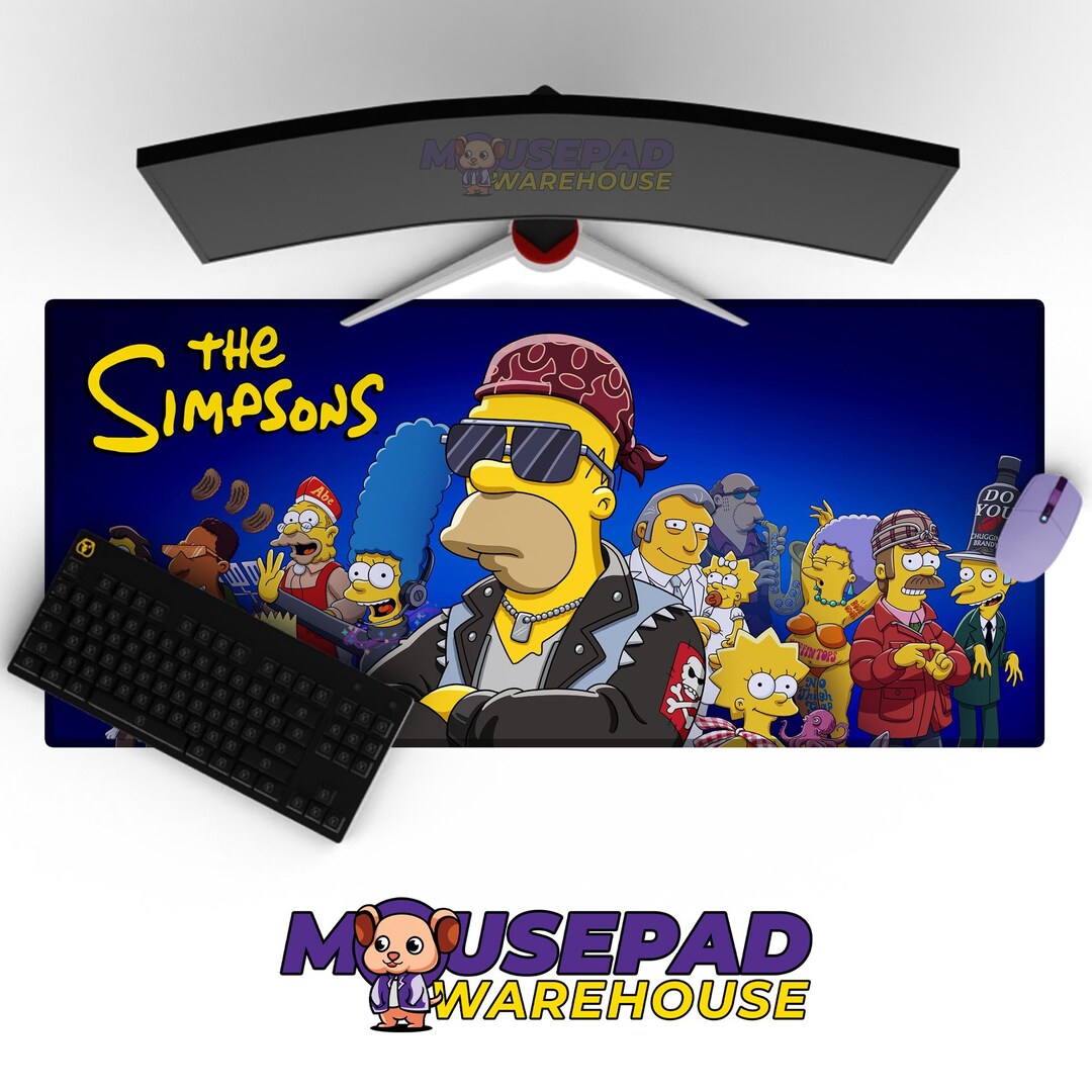 The Simpsons TV Show Inspired Mousepad 1287382 // Large Desk Mat, TCG ...