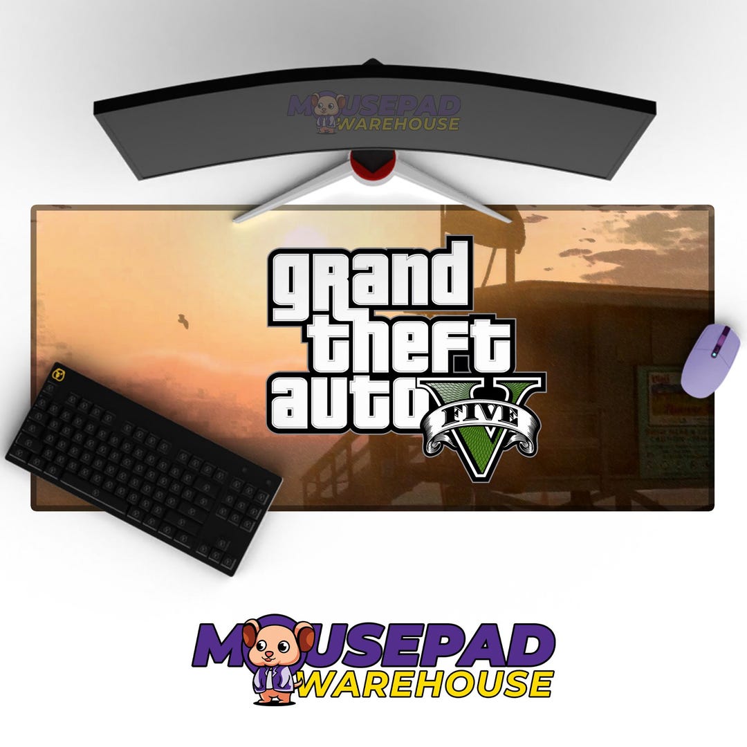 Grand Theft Auto V GTA Inspired Mousepad 177796 // Large Desk Mat, TCG ...