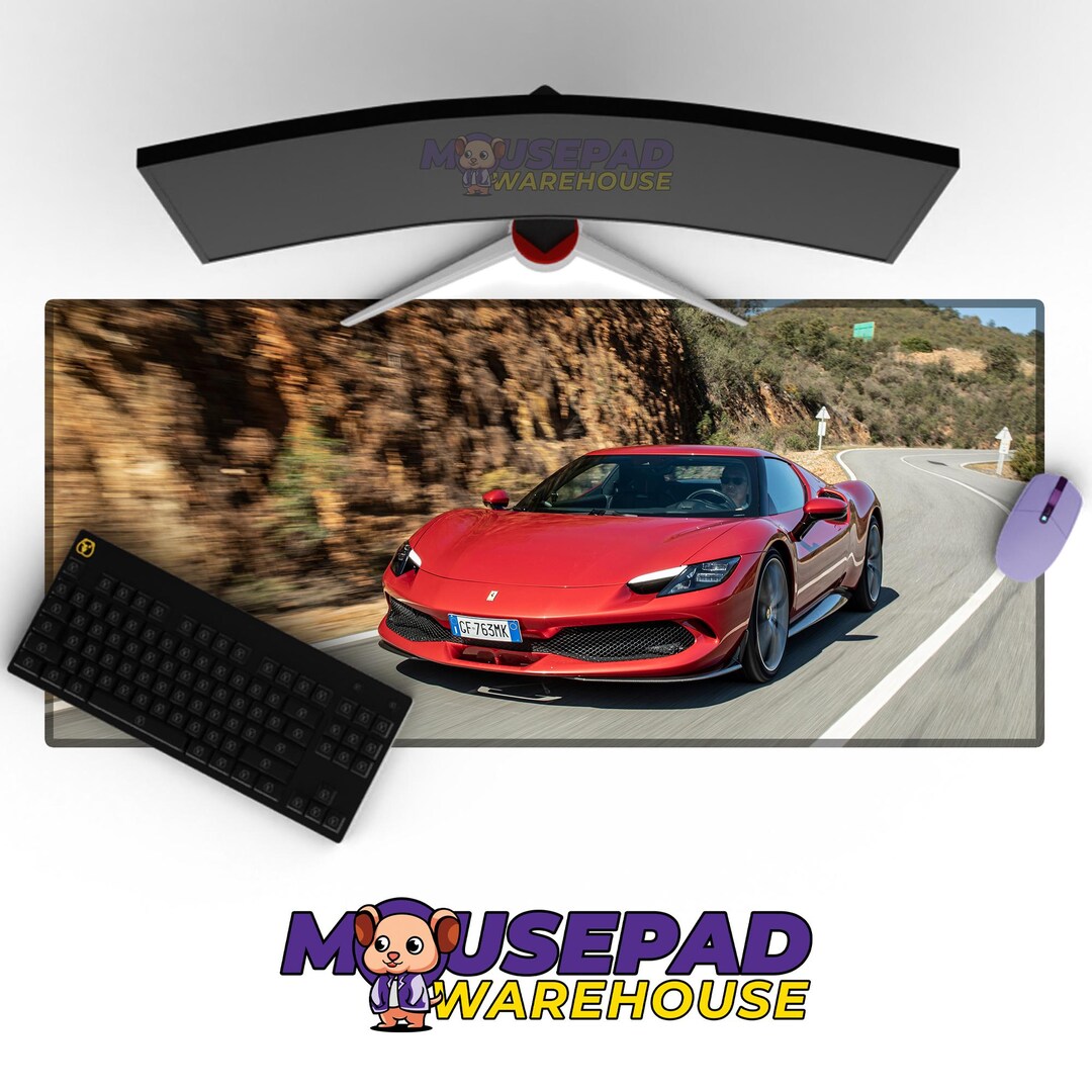 Ferrari 296 GTB Inspired Car Mousepad 1218313 // Large Desk Mat, TCG ...