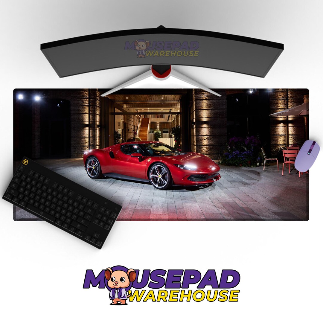 Ferrari 296 GTB Inspired Car Mousepad 1213693 // Large Desk Mat, TCG ...