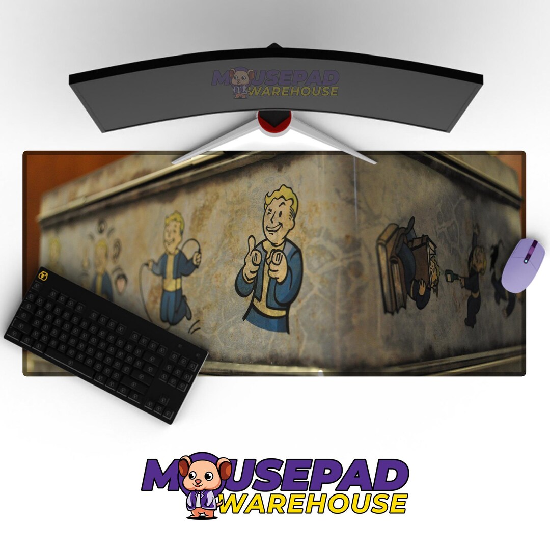 Fallout Inspired Mousepad 577101 // Large Desk Mat, TCG Playmat, XL ...