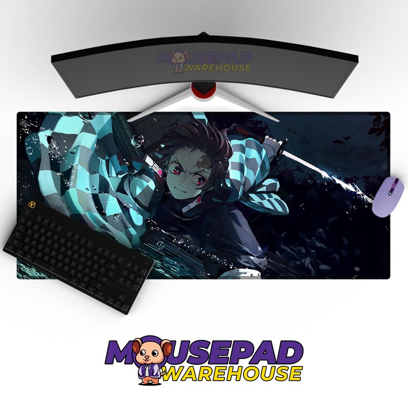 Demon Slayer Inspired Anime Mousepad 1042575 // Large Desk Mat, TCG ...