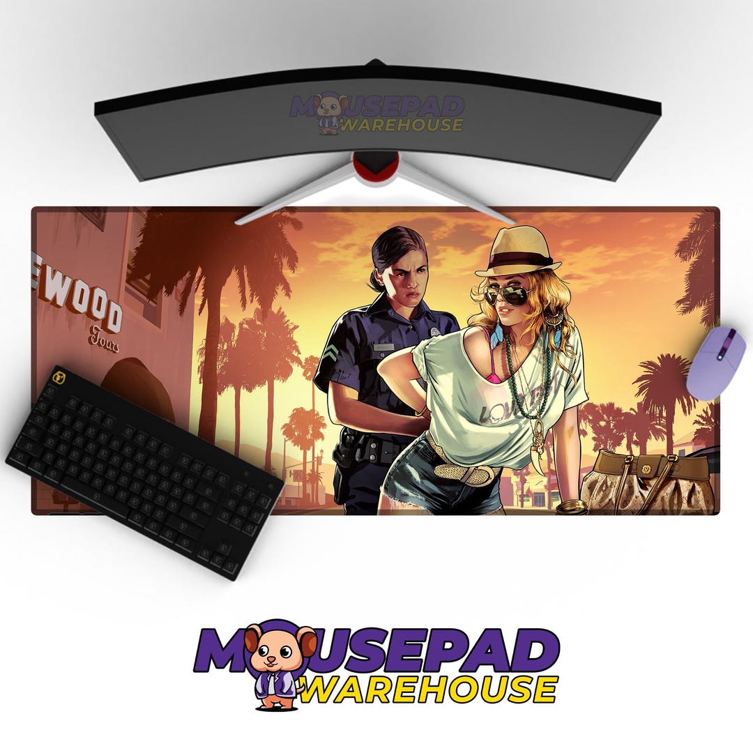 Grand Theft Auto V GTA Inspired Mousepad 421640 // Large Desk Mat, TCG ...