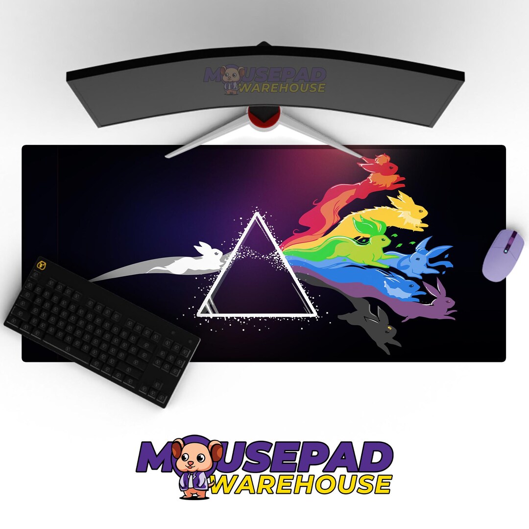 Eeveelutions Pokemon TV Show Mousepad 462552 // Large Desk Mat, TCG ...