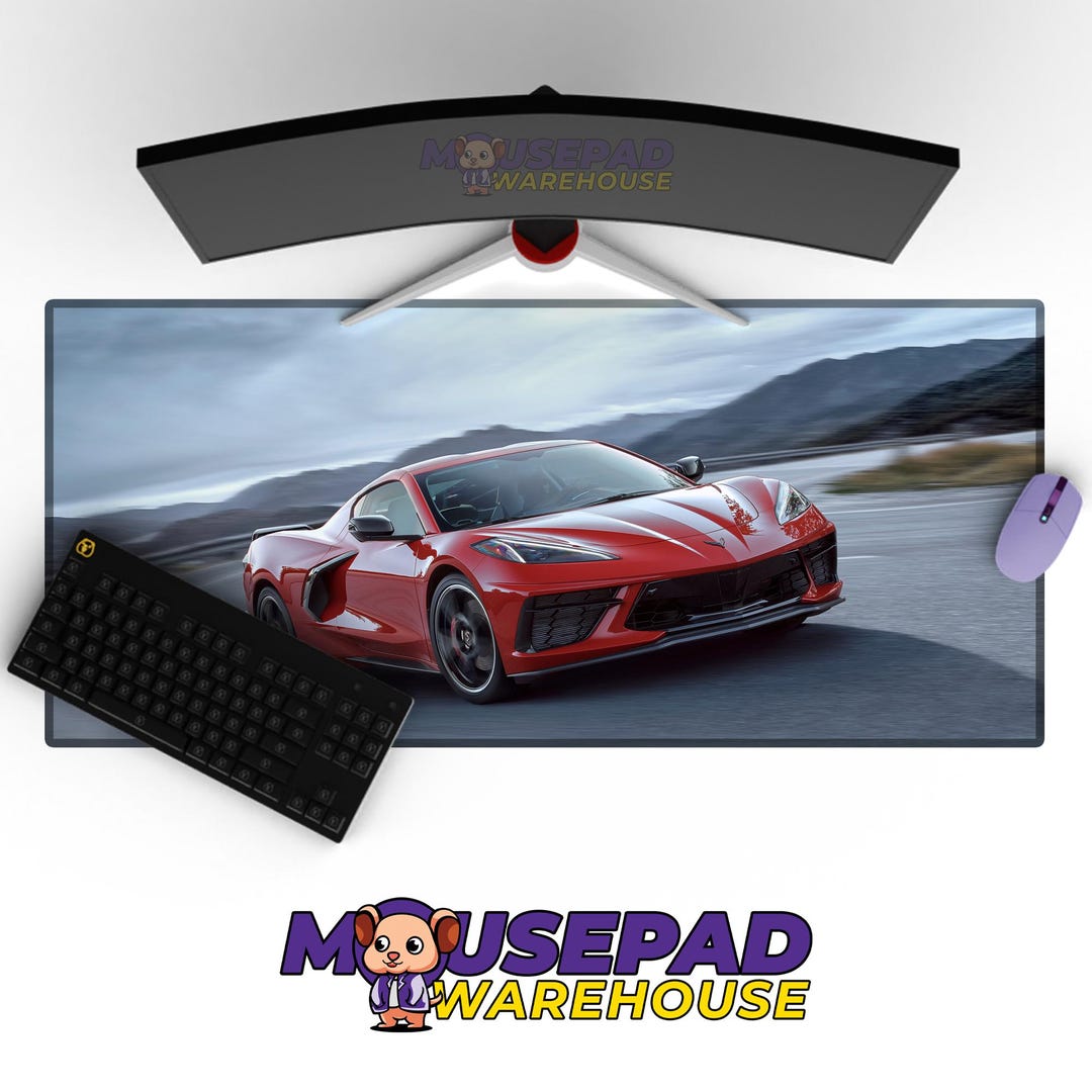 Chevrolet Corvette Inspired Car Mousepad 4997292 // Large Desk Mat, TCG ...