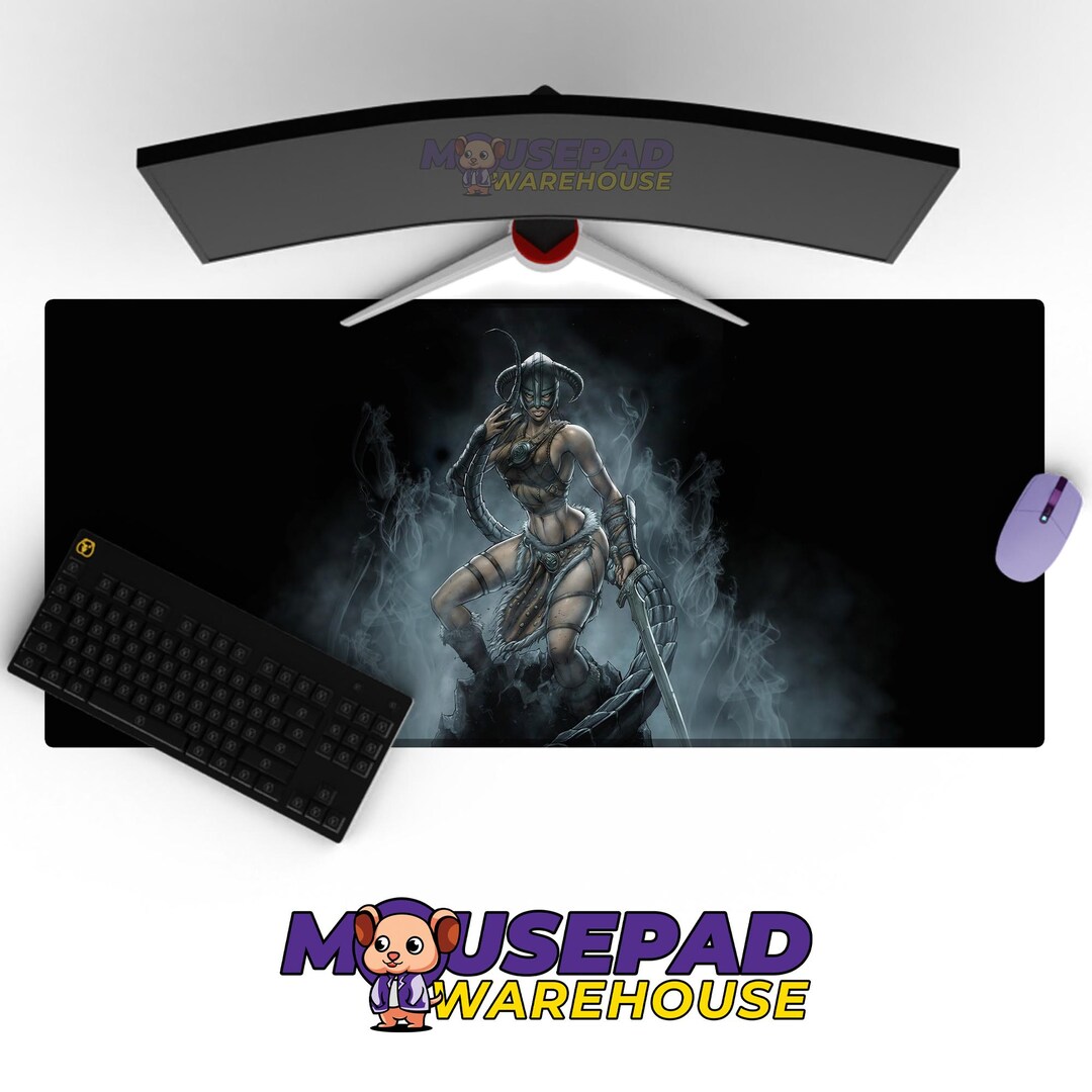 Skyrim Inspired Mousepad 420144 // Large Desk Mat, TCG Playmat, XL ...
