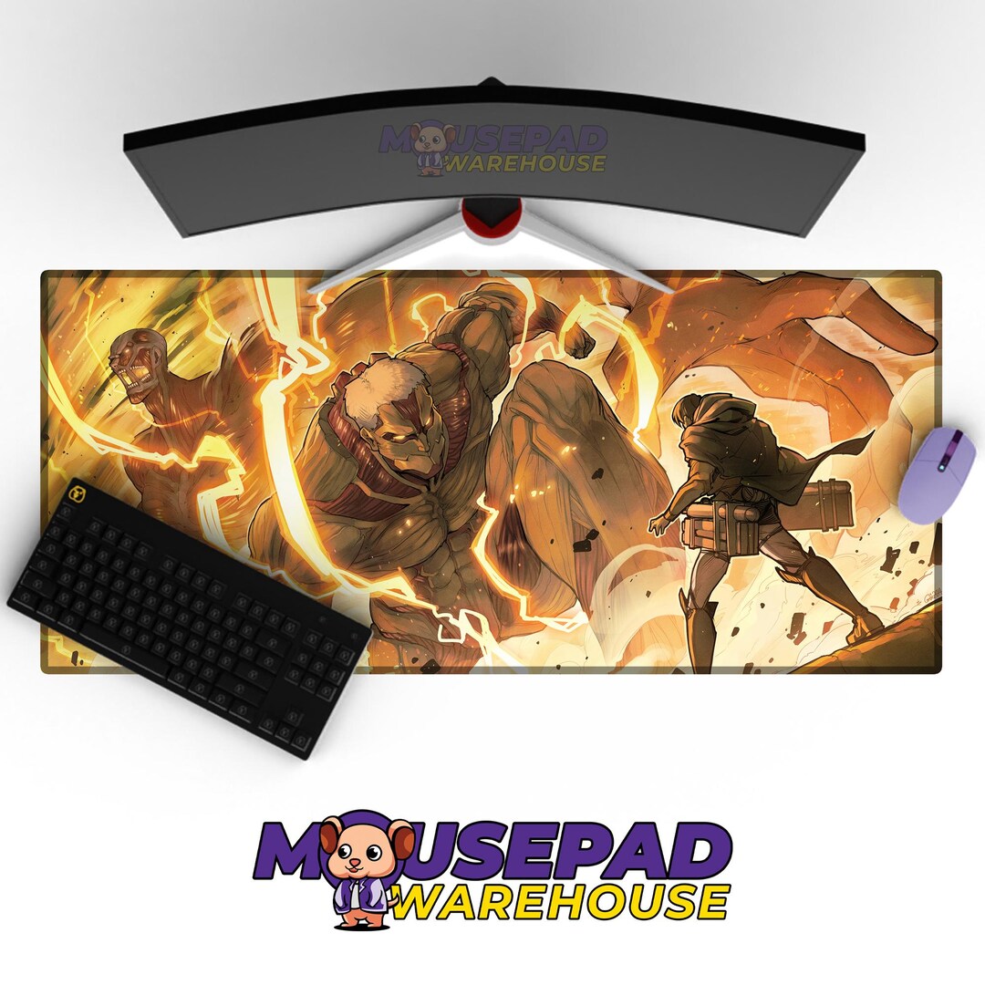 Attack on Titan Inspired Anime Mousepad 1206570 // Large Desk Mat, TCG ...