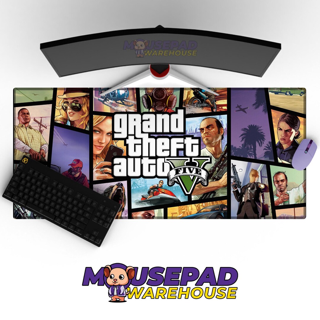 Grand Theft Auto V GTA Inspired Mousepad 439636 // Large Desk Mat, TCG ...