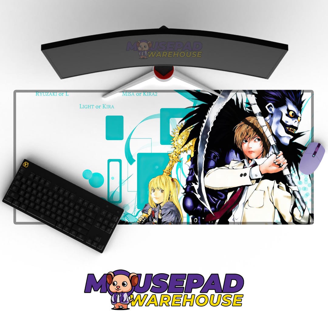 Death Note Inspired Anime Mousepad 153622 // Large Desk Mat, TCG ...