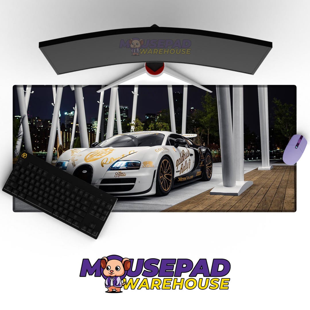 Bugatti Veyron Inspired Car Mousepad 657505 // Large Desk Mat, TCG ...