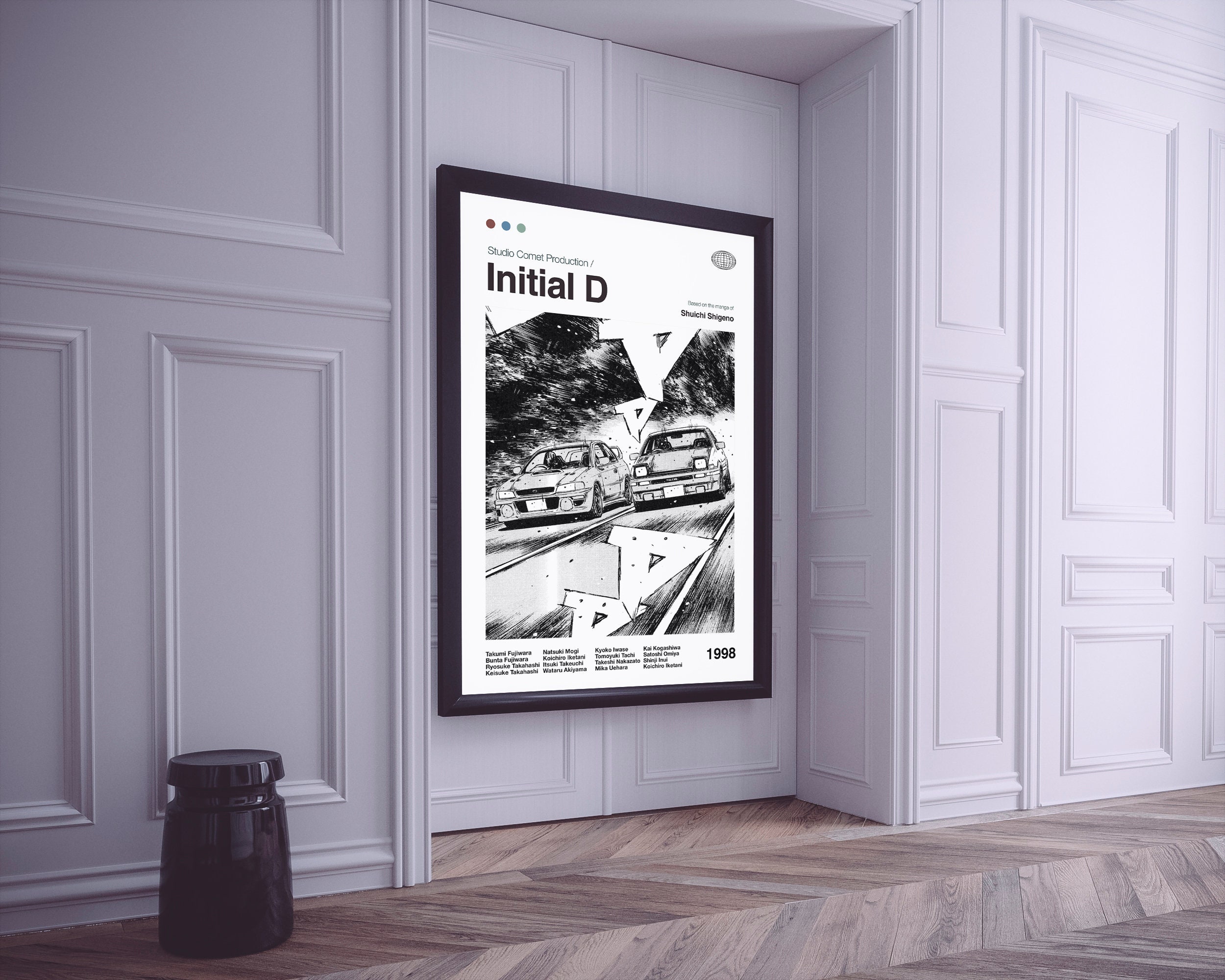 Initial D Poster Initial D Print Anime Poster Anime Manga Art Print ...