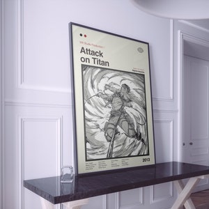 Attack on Titan Poster | AOT Anime Print | Anime Poster | Anime Manga ...