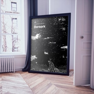 Berserk Poster | Berserk Guts Print | Anime Poster | Anime Manga Art ...