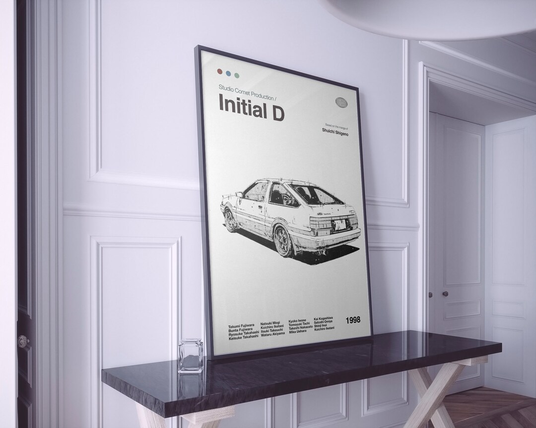 Initial D Poster | Initial D Print | Anime Poster | Anime Manga Art ...