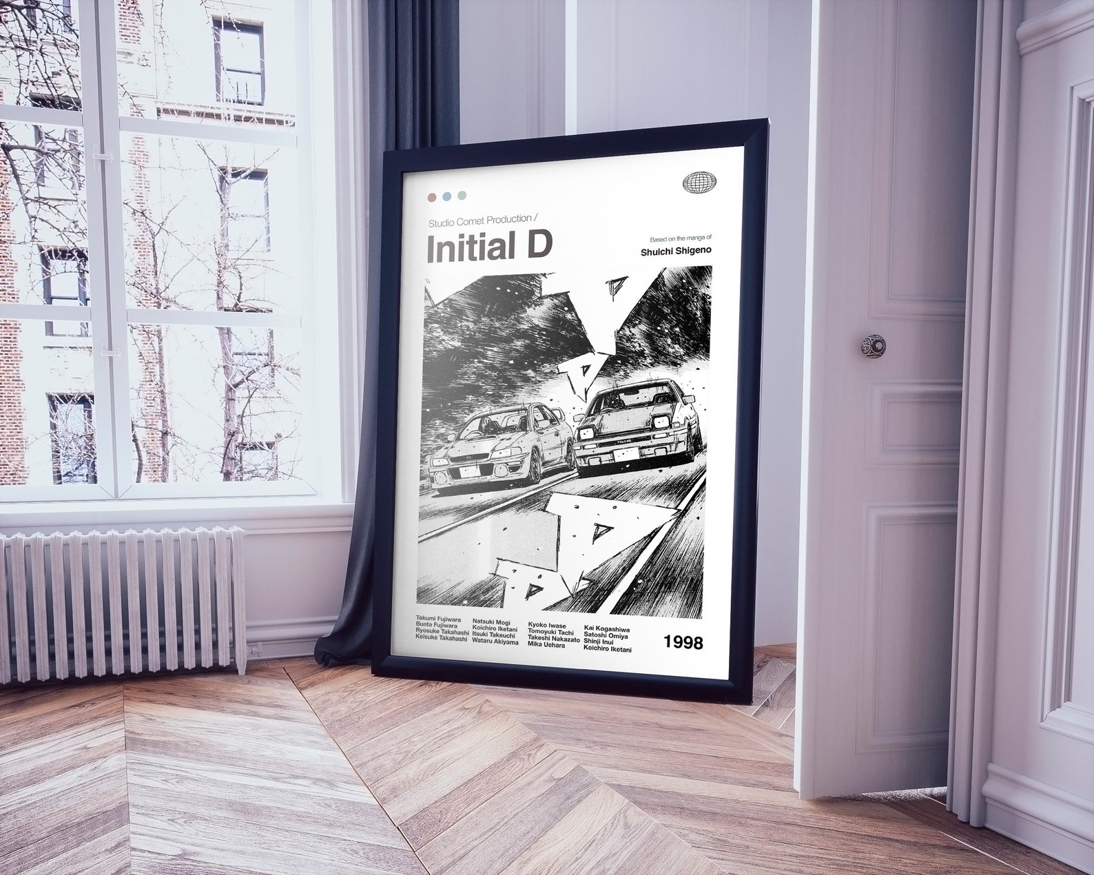 Initial D Poster Initial D Print Anime Poster Anime Manga Art Print ...