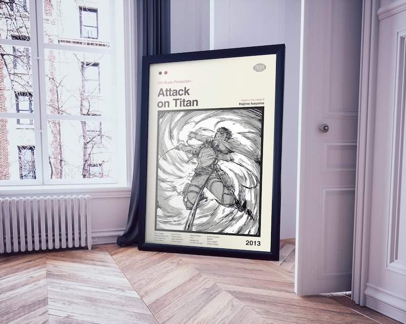 Attack on Titan Poster | AOT Anime Print | Anime Poster | Anime Manga ...