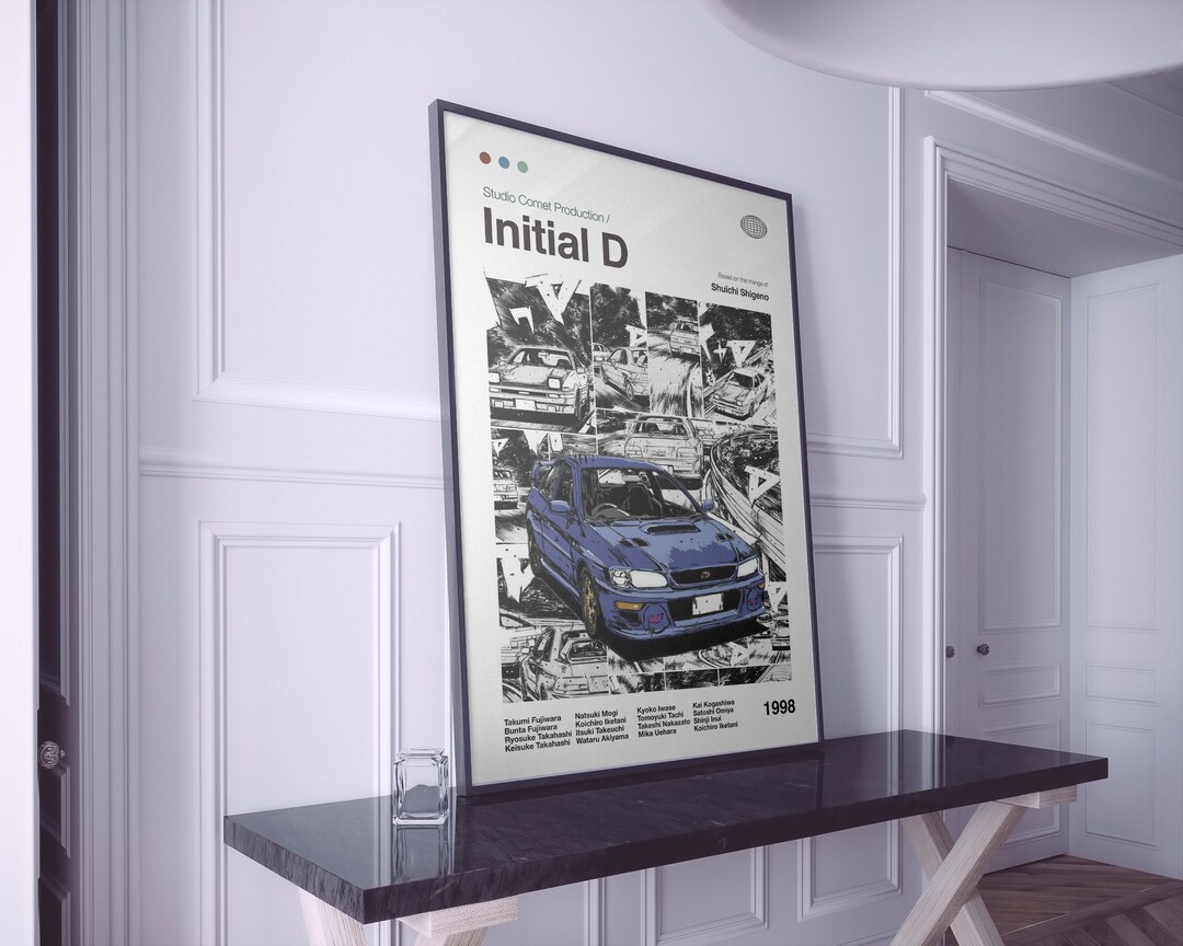 Initial D Poster | Initial D Print | Anime Poster | Anime Manga Art ...