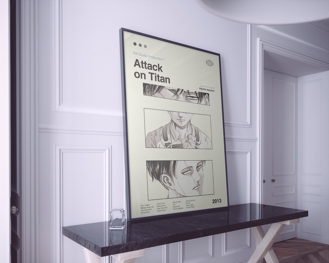 Attack on Titan Poster | AOT Anime Print | Anime Poster | Anime Manga ...