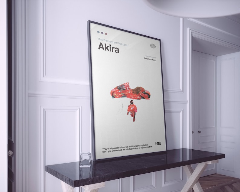Akira Poster | Akira Print | Anime Poster | Anime Manga Art Print ...