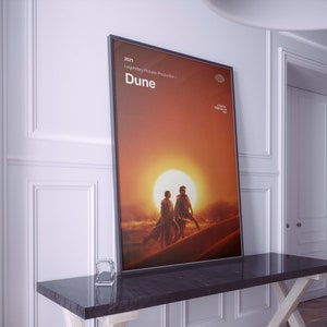 Dune Poster Dune Print Film Poster Movie Poster Print Minimalist Poster ...