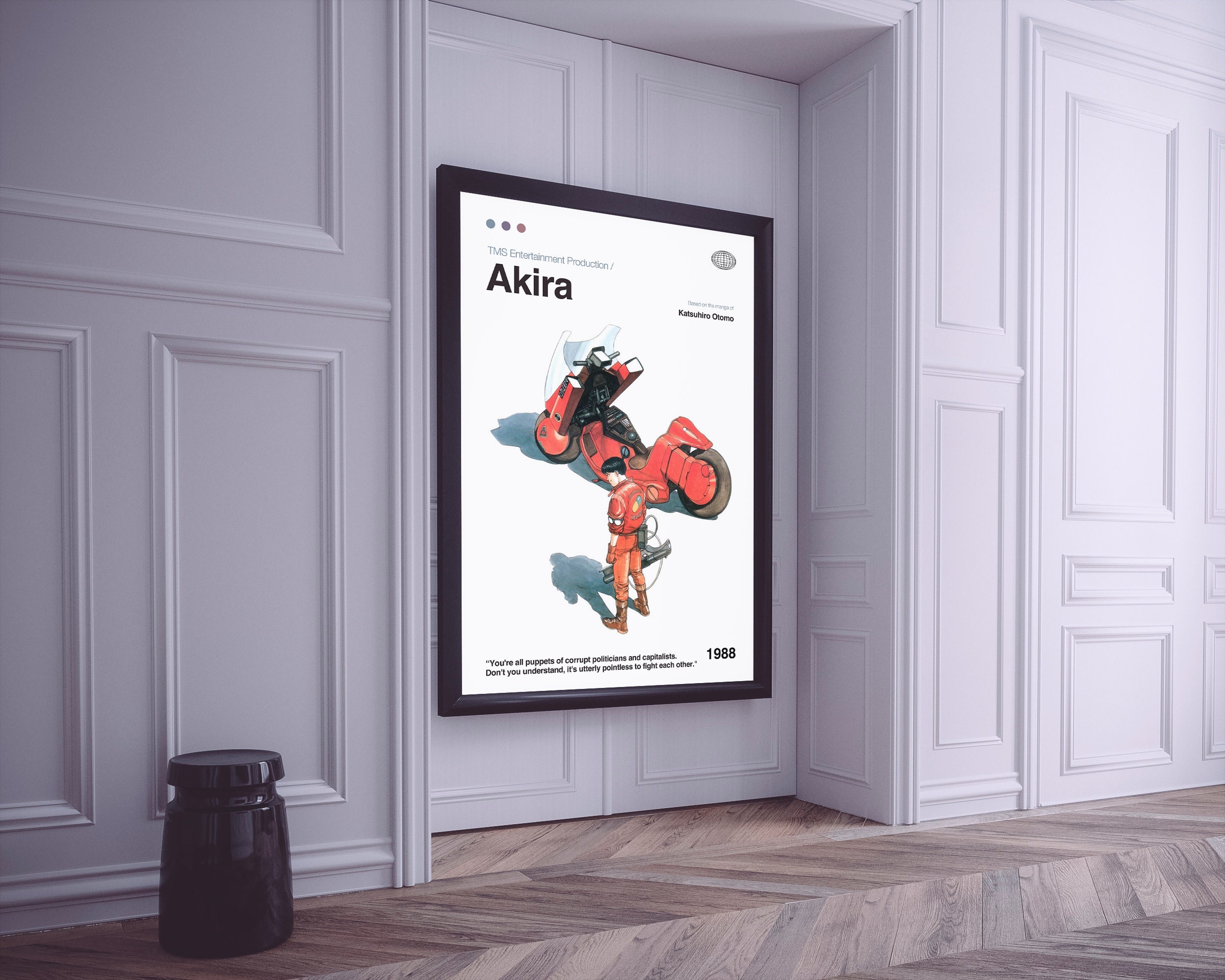 Akira Poster Akira Print Anime Poster Anime Manga Art Print Minimalist ...
