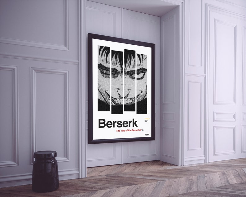 Berserk Poster Berserk Guts Print Anime Poster Anime Manga Art Print ...