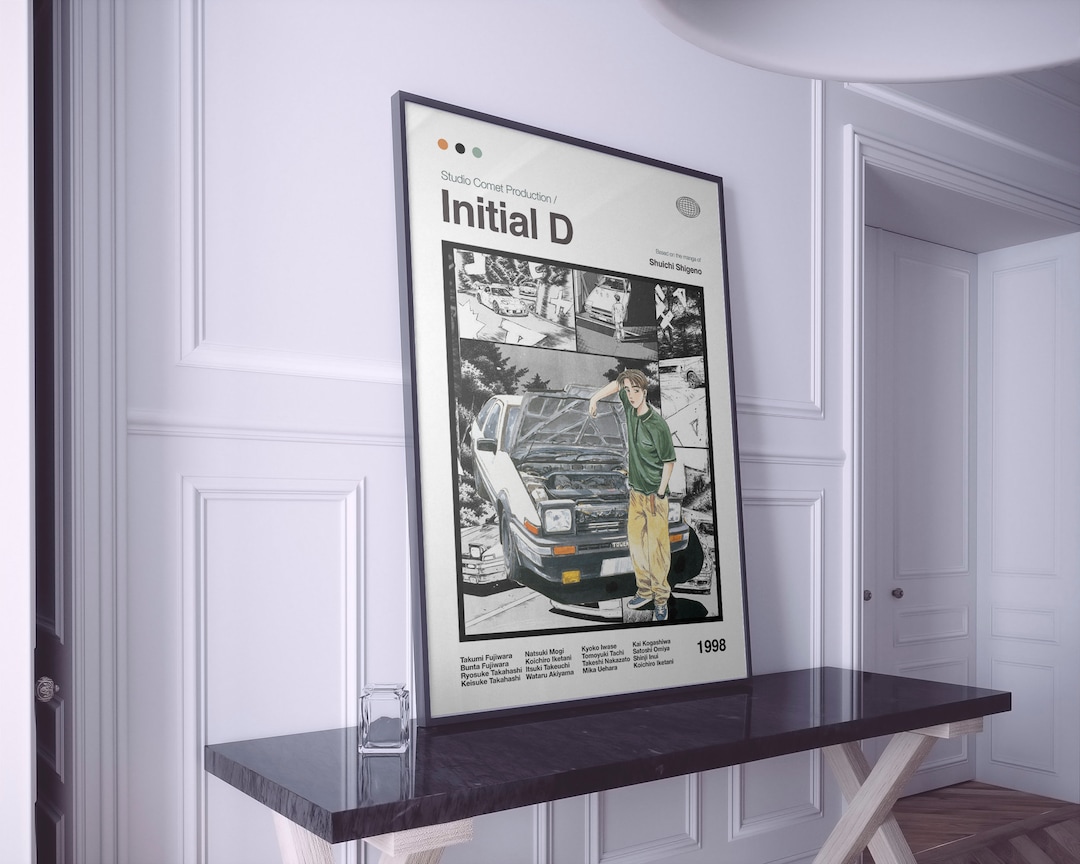 Initial D Poster | Initial D Print | Anime Poster | Anime Manga Art ...