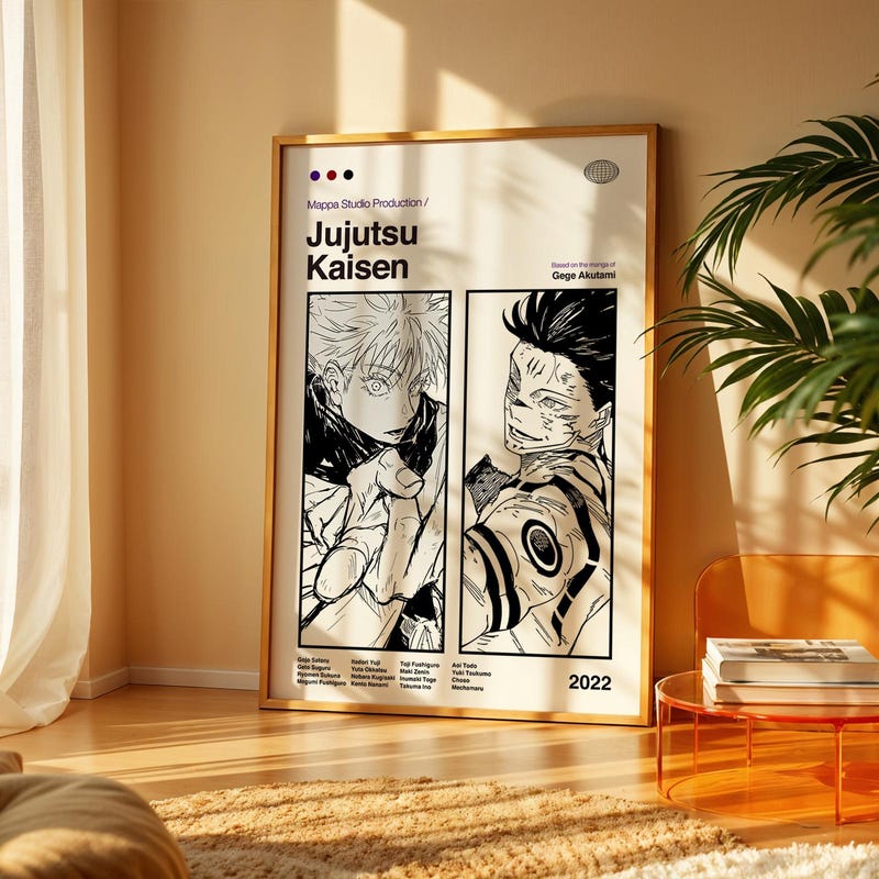 Saturo gojo yuji itadori poster - Etsy.de