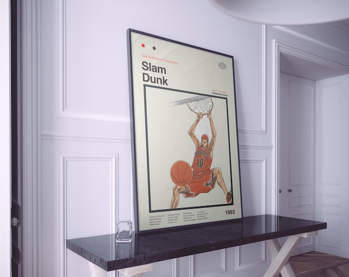Slam Dunk Poster Slam Dunk Print Anime Poster Anime Manga Art Print ...