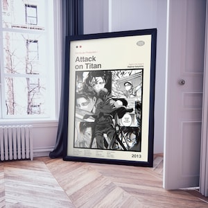 Attack on Titan Poster | AOT Anime Print | Anime Poster | Anime Manga ...