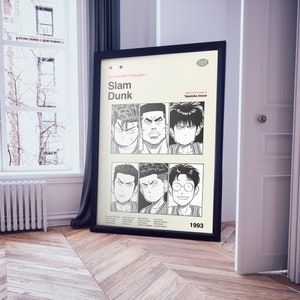 Slam Dunk Poster | Slam Dunk Print | Anime Poster | Anime Manga Art ...