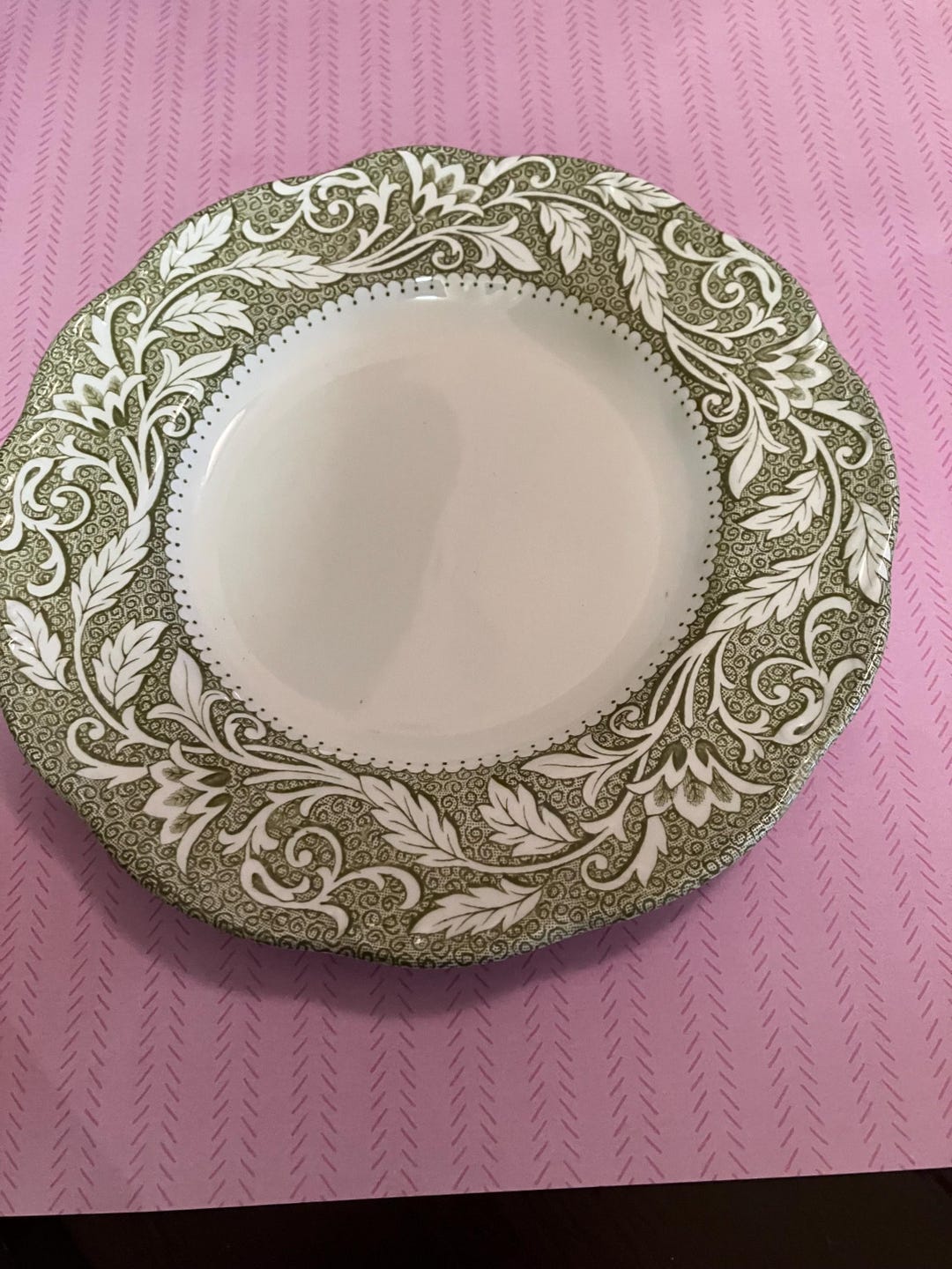 Set of 4. Staffordshire Sterling Renaissance J G Menkin England Green ...