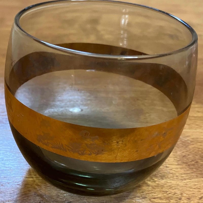 Vintage Roly Poly Glass - Etsy