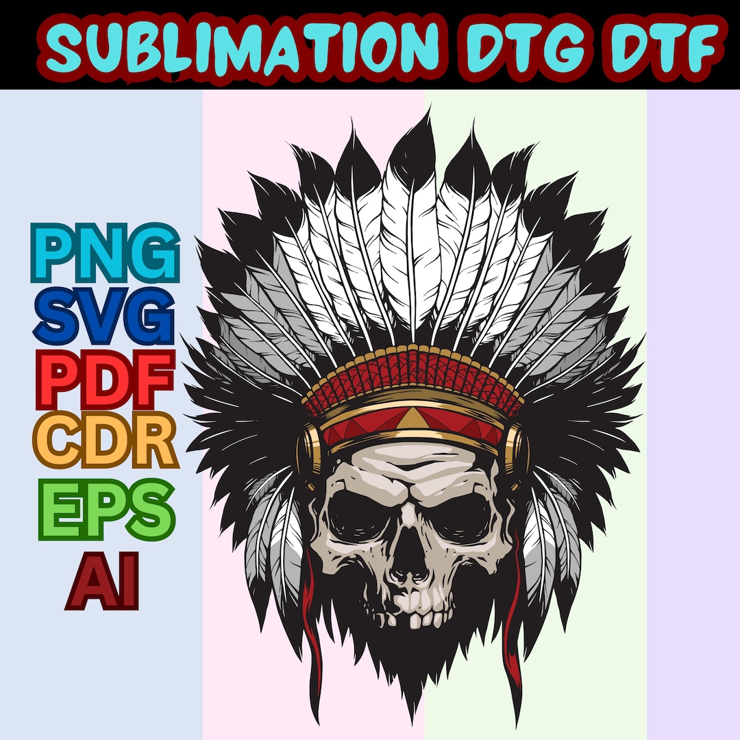 Skull Headdress PNG | Indian Skull Png | Native Skull Png | Tribal ...