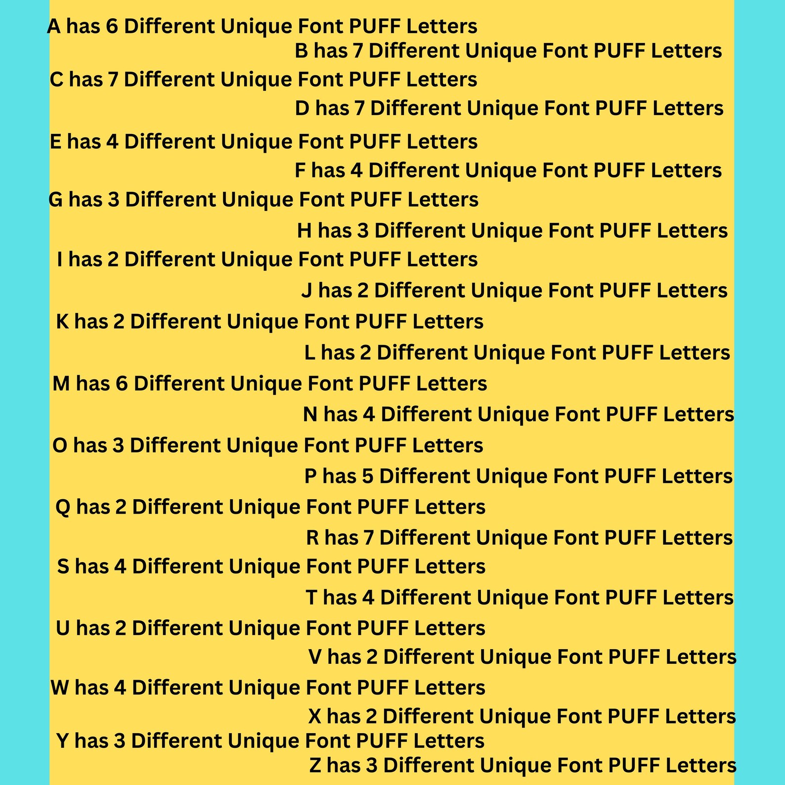 100 3D Puff Embroidery Letters | 100 Unique Embroidery PUFF Letters ...