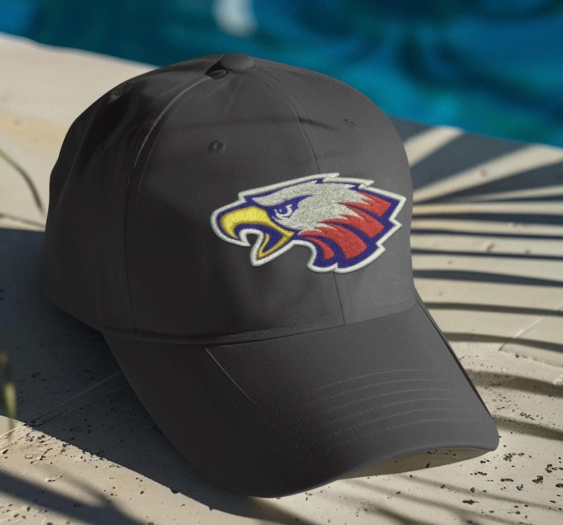 Eagle Embroidery Design Bundle: Trucker Hat & Baseball Cap Logos (PES ...