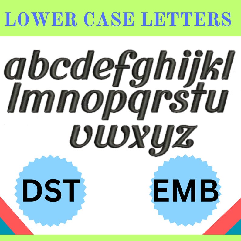 Cursive Puffy Embroidery Font: 3D Puff Italic Font Instant Download - Etsy