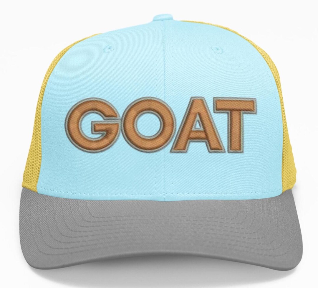 Goat Embroidery Trucker Hat | 3D Puff Design (DST, PES) - Etsy