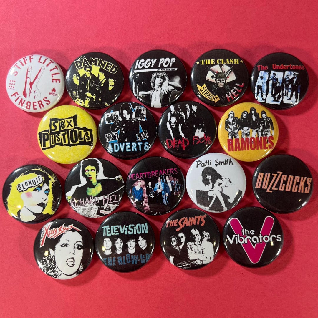 Punk Rock (first Wave) Bands 1" Button Set - 70's CBGB (18 Pins) - Etsy